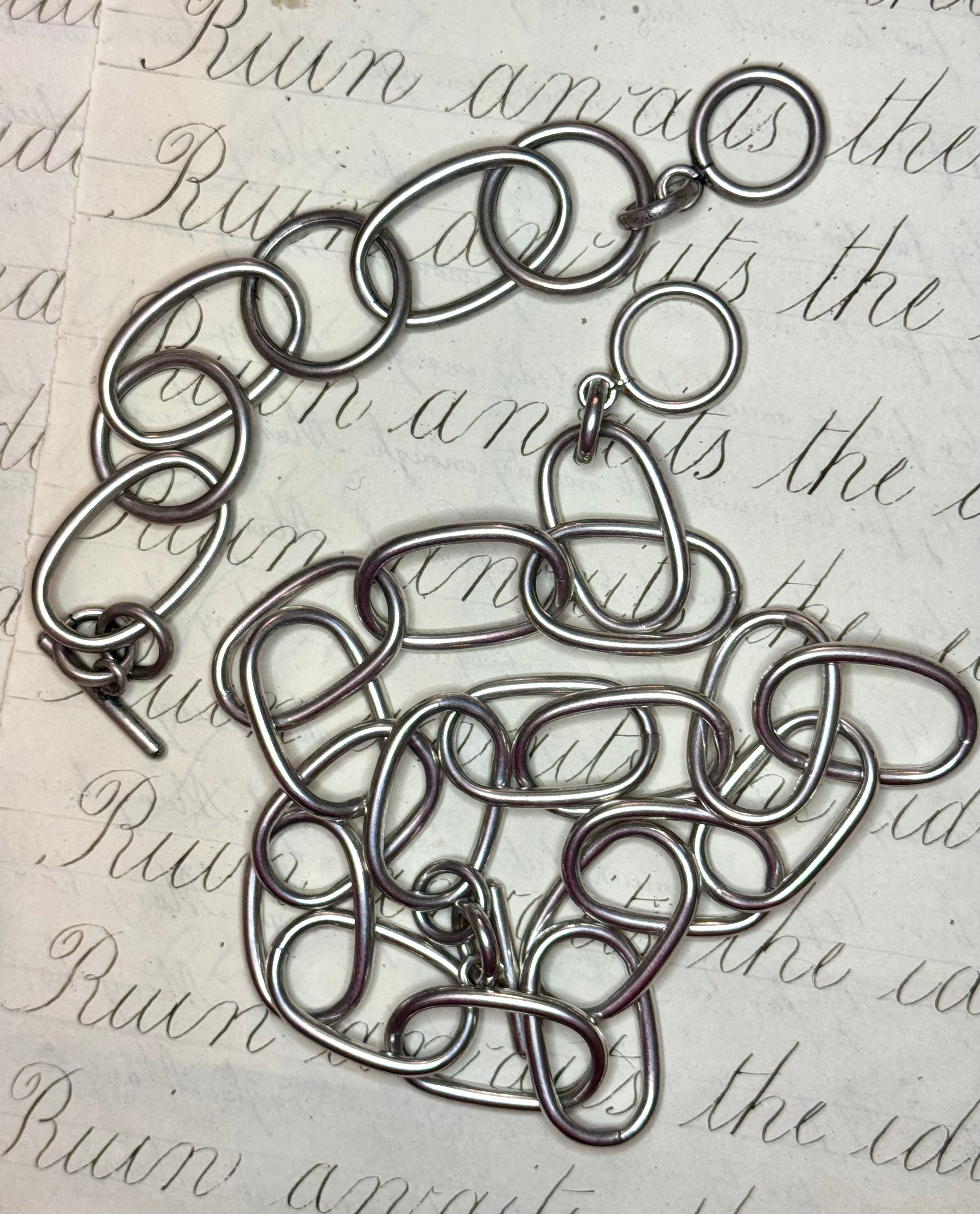 Huge Open Link Sterling Necklace and Bracelet Set – Jessica Kagan Cushman