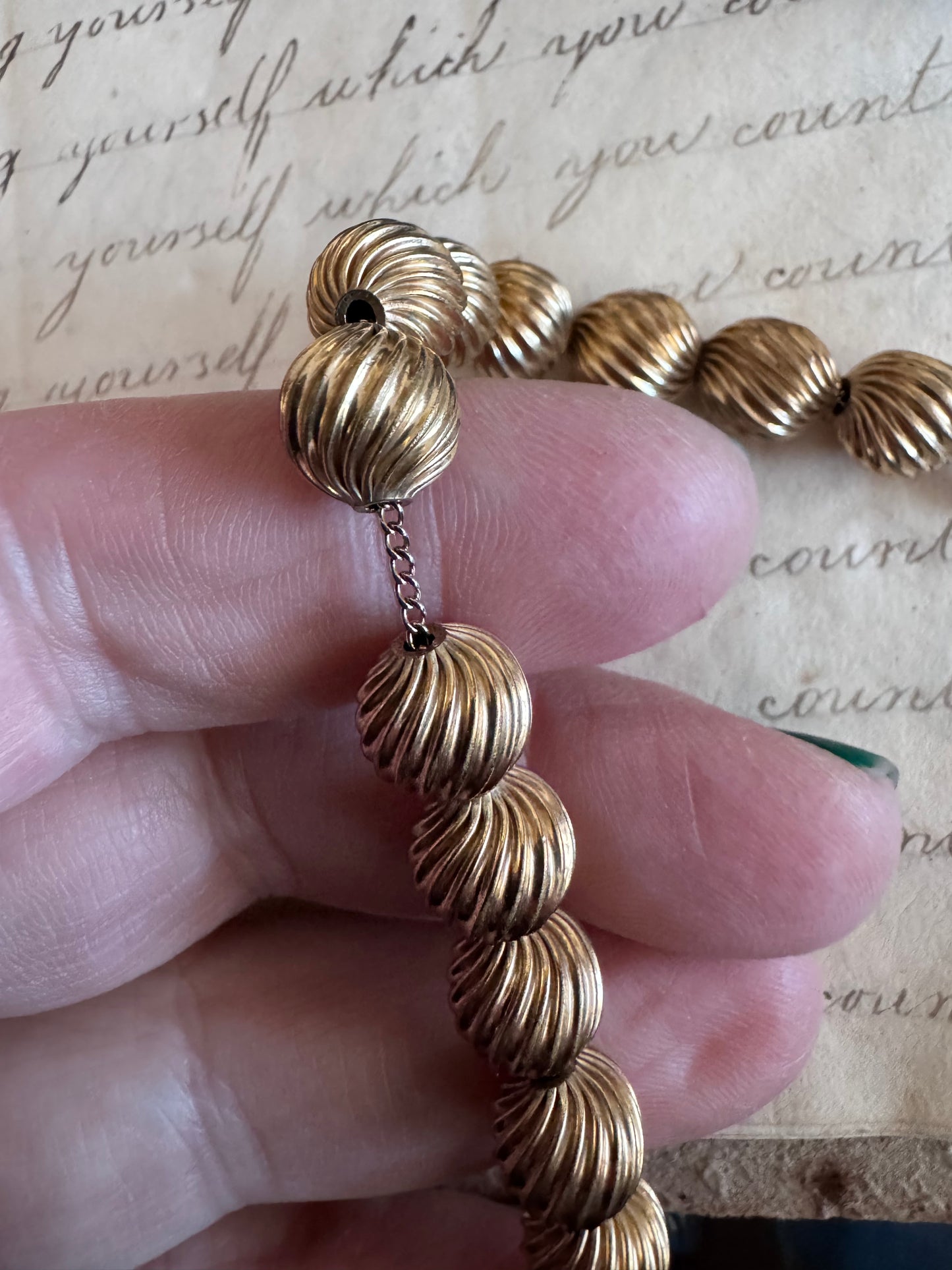 LARGE Vintage Fluted Gold Filled Beads – Jessica Kagan Cushman